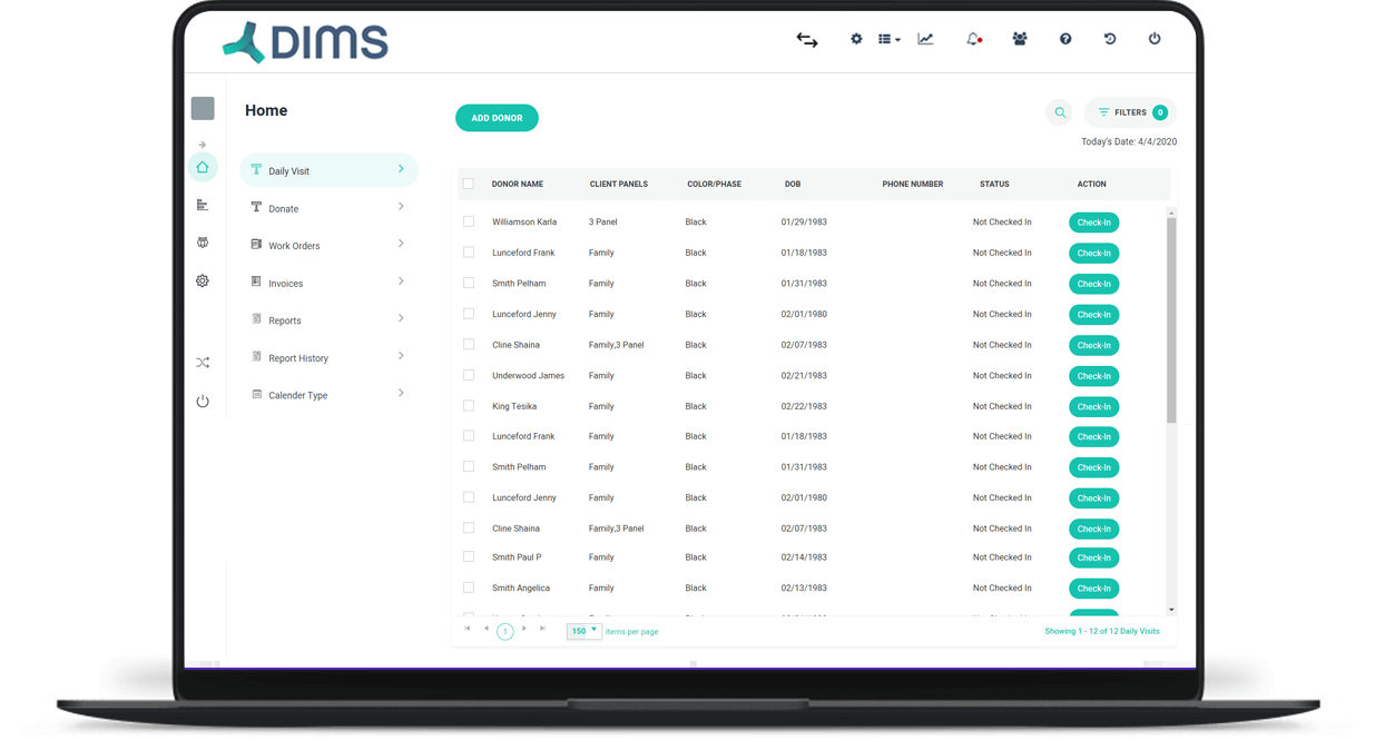 Lab Management – Drug Court Information Management System